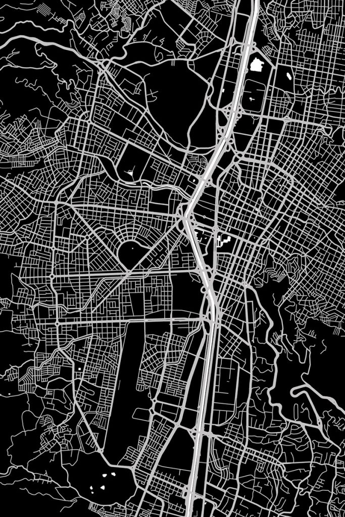 Cuadro Mapa de Medellín | BAÚL VINTAGE POSTERS