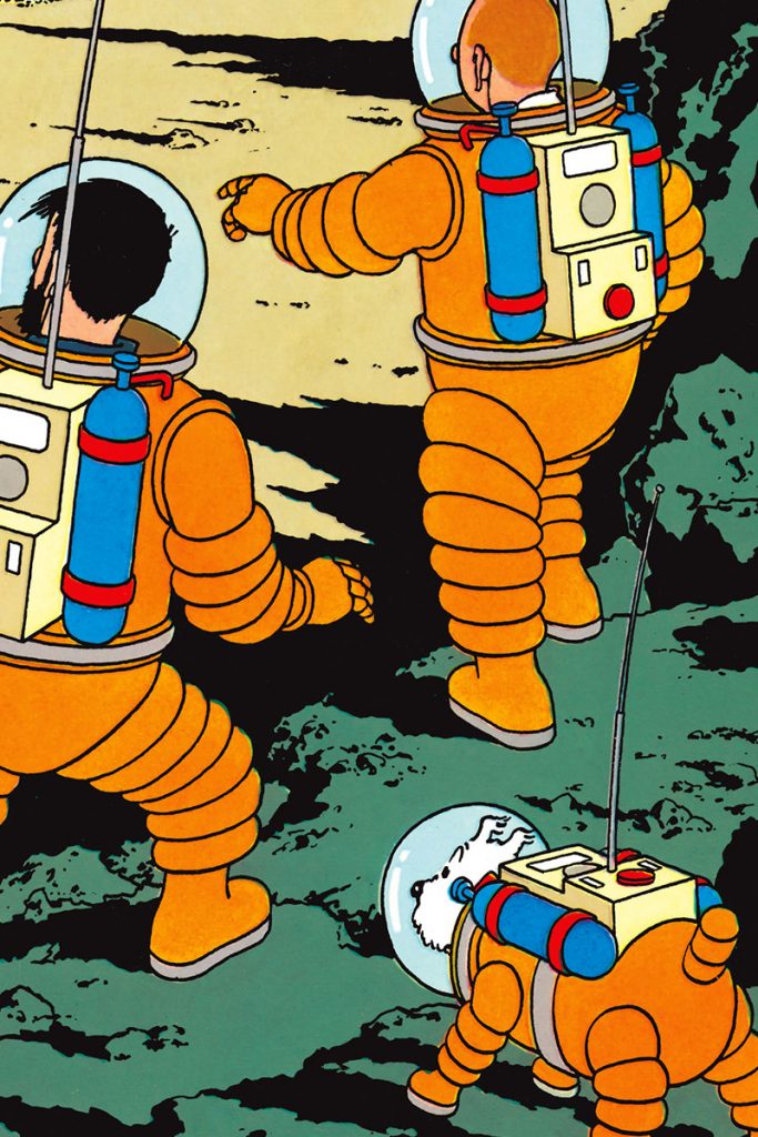 Cuadro Poster Tintin Explorers On The Moon