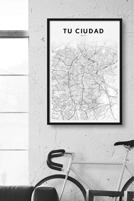 Mapa de Ciudad | Personalizado | BAÚL VINTAGE POSTERS