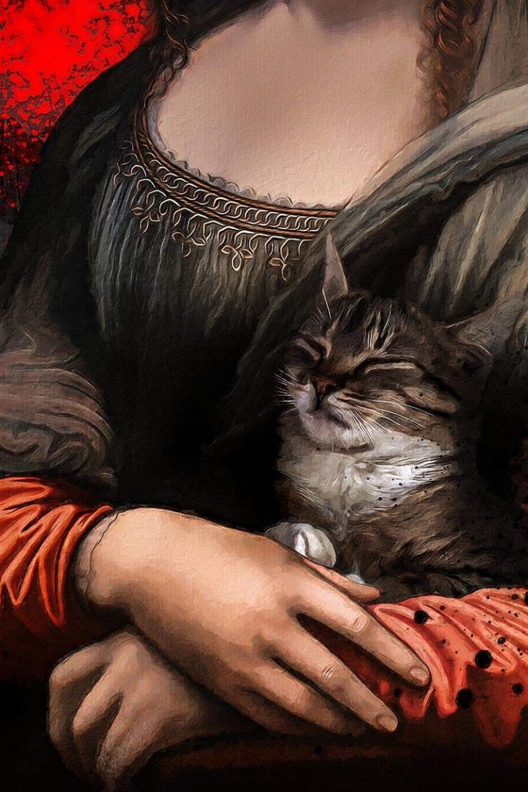 Cuadro Ilustrado La Mona Lisa | BAÚL VINTAGE POSTERS